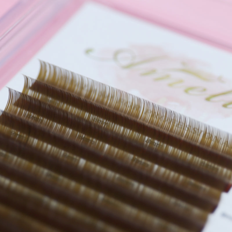 Premium Volume Darker Brown Color Lashes – AMELIELASH